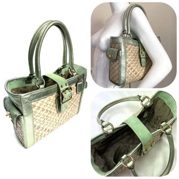 Coach | Bags | Coach Limited Edition Boxy Straw Tote | Poshmark